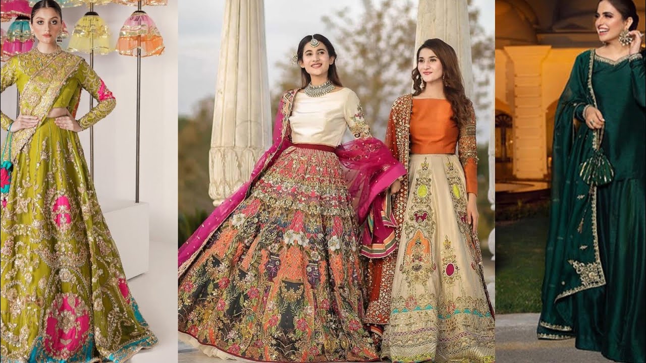 Lengha designs ideas|| Pakistani lengha dresses ideas - YouTube