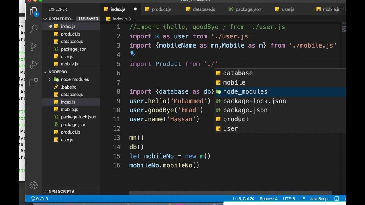 71 JavaScript ES6 | Exporting and Importing a Module - YouTube