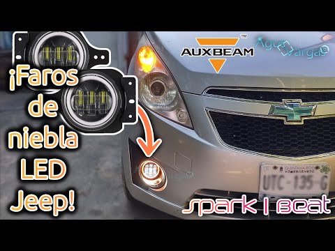 ADAPTANDO FAROS DE NIEBLA CON LUPA LED Y HALO DRL AUXBEAM EN CHEVROLET SPARK/BEAT | Agus Vargas