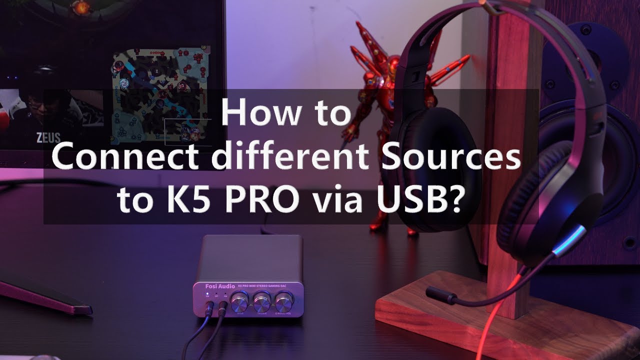 How to Connect different Sources to K5 PRO via USB - YouTube