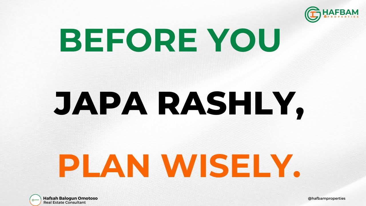 Don’t Just Japa Rashly, Plan Wisely! - YouTube