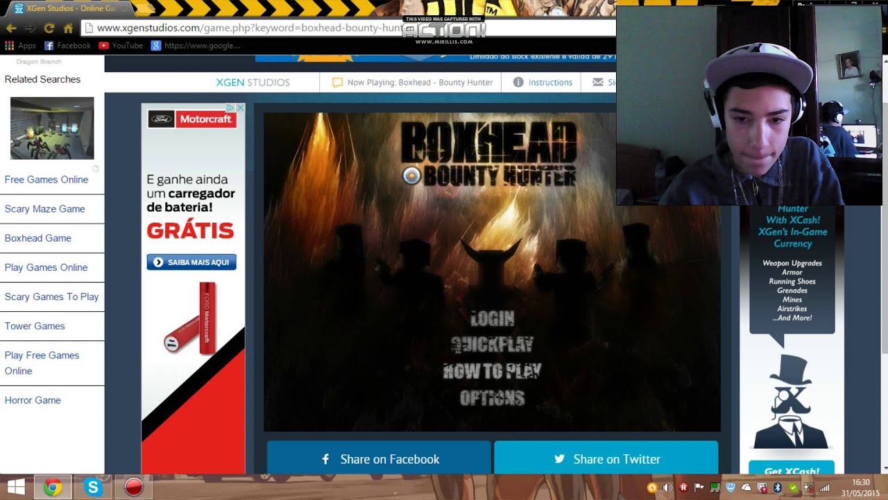 |Gameplay #1| Boxhead Bounty Hunters|1080p 60Fps| - YouTube
