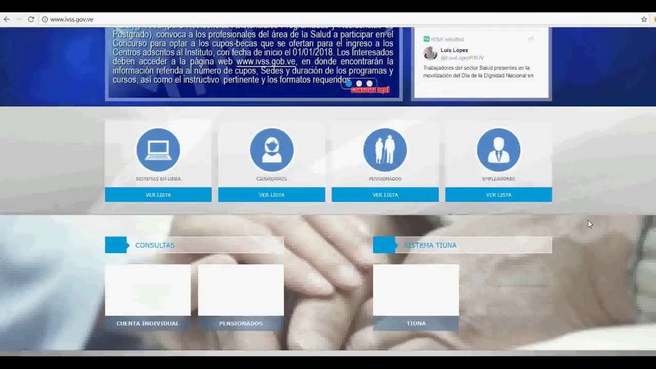 Consulta Pensionados IVSS y Amor Mayor en Línea - YouTube