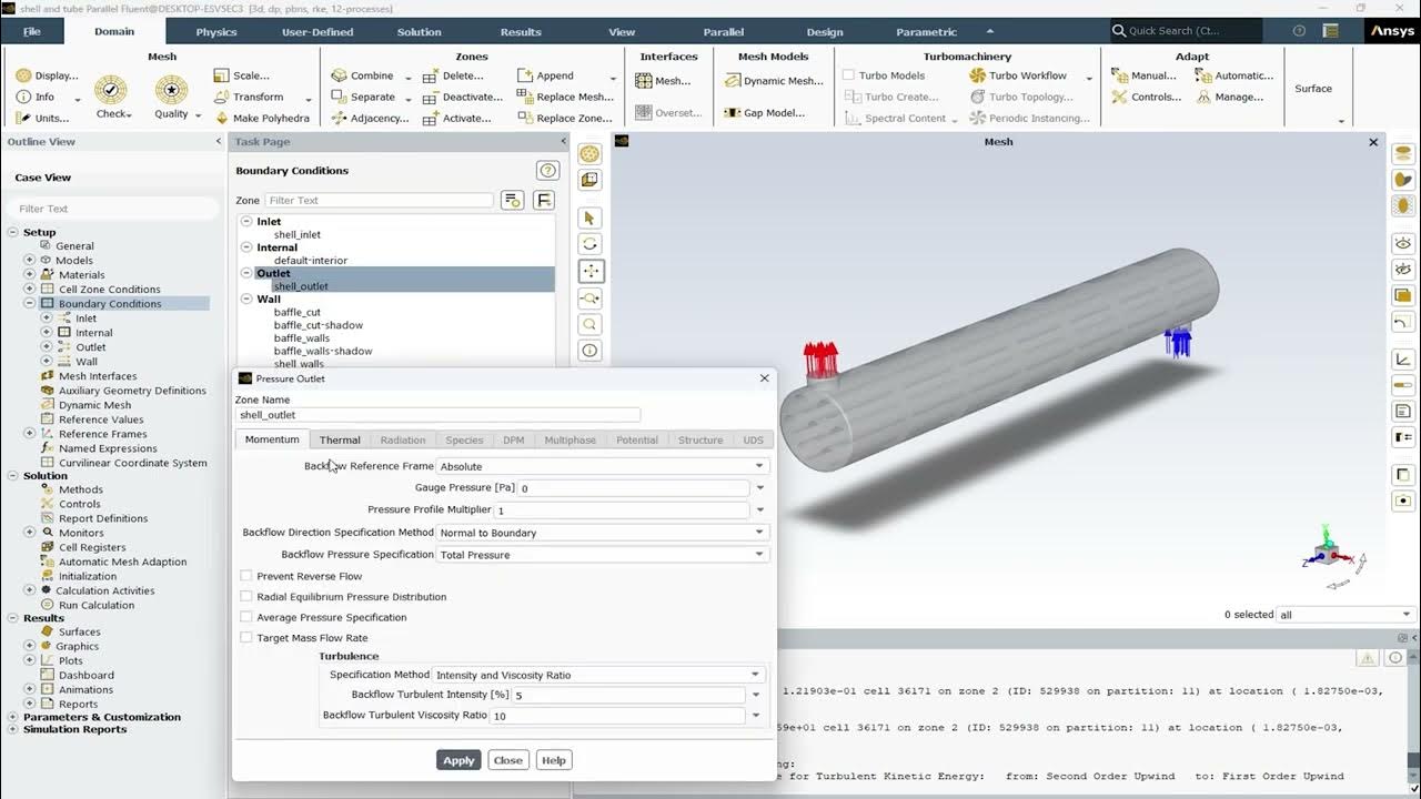 Navigating Shell and Tube Heat Exchanger CFD Simulation Using ANSYS Fluent - YouTube