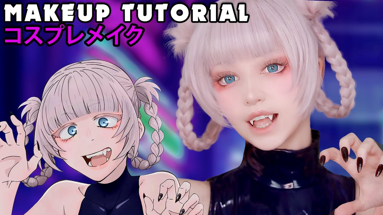 Nazuna Cosplay Makeup Tutorial Call of the Night よふかしのうた ☆ - YouTube