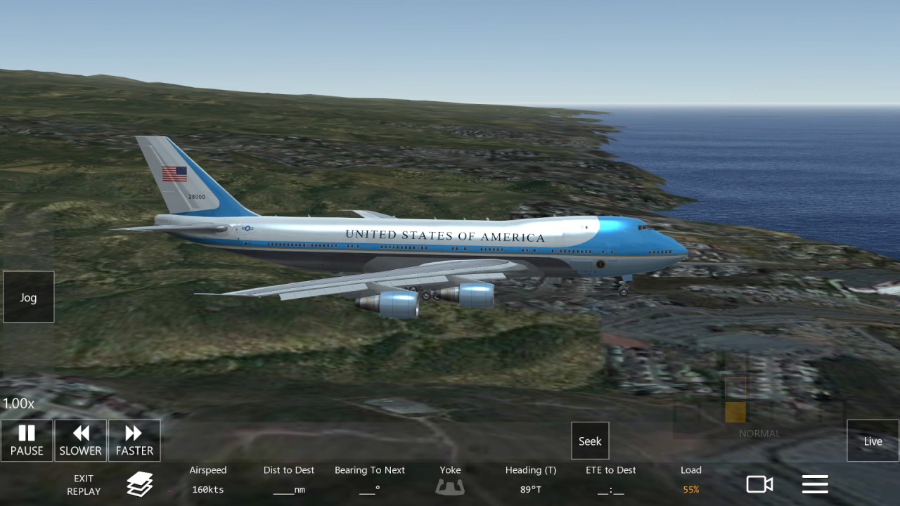Airforce 1 landing (short final) Infinite flight - YouTube