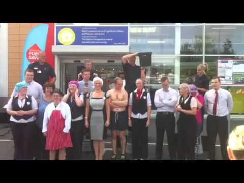 Tesco Ammanford Ice bucket challenge - YouTube