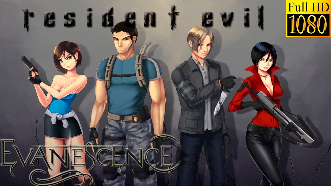 Jill x Ada x Leon x Chris - AMV Bring Me to life - YouTube