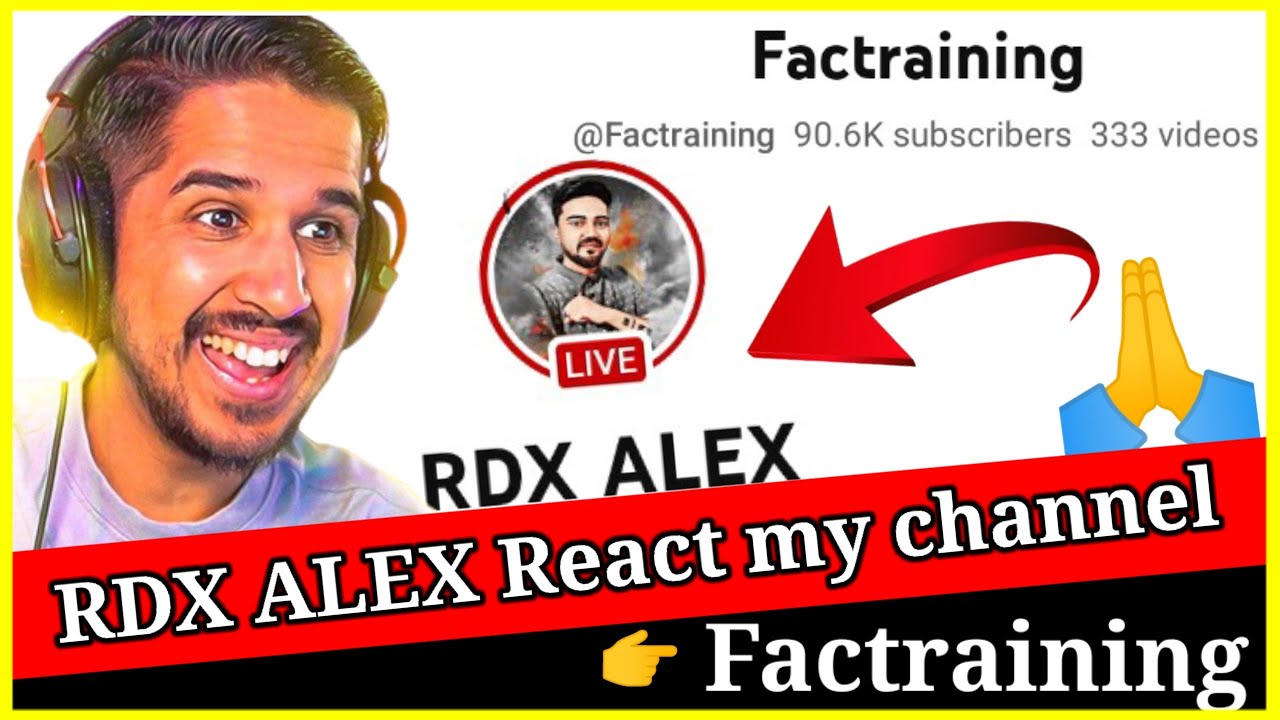 big youtubers react my channel 😱 || @RDXALEX Thanks you sir ️ You are ...