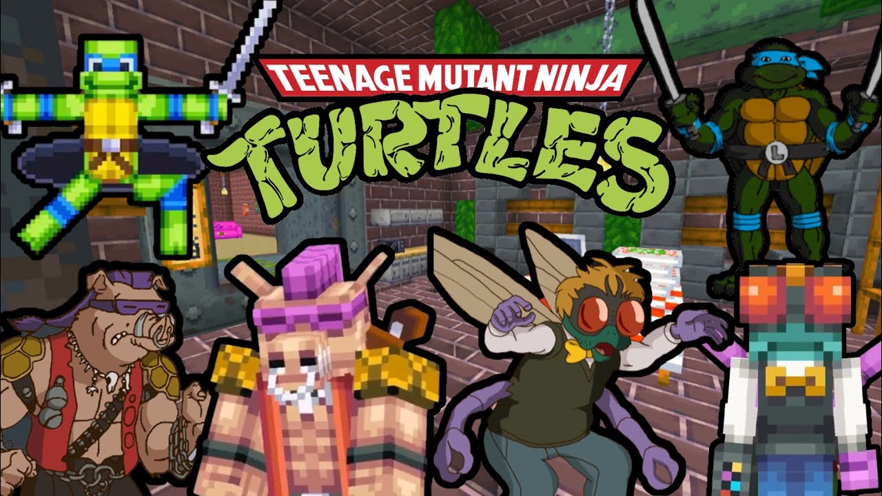 Minecraft Teenage Mutant Ninja Turtles DLC - All Custom Characters ...