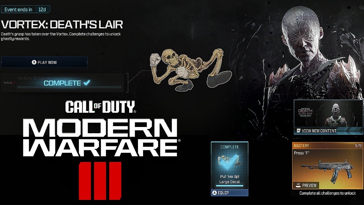 How To Perform 10 Operator Executions (Vortex Death's Lair Event) - YouTube