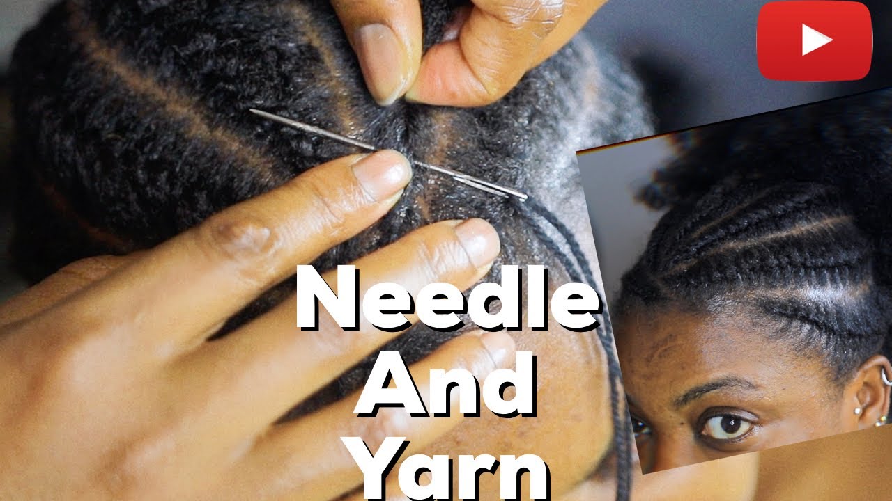 I TRIED THE NEEDLE AND YARN CORNROW/WOOL STITCH BRAIDS - YouTube