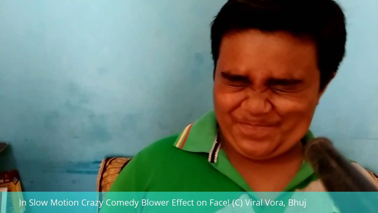 Leaf Blower Funny Effects on Face - YouTube
