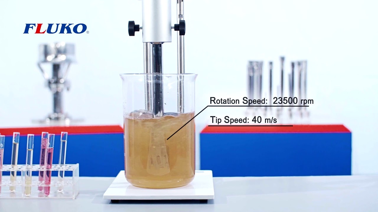 Fluko FA40 High Shear Dispersing Emulsifier - YouTube