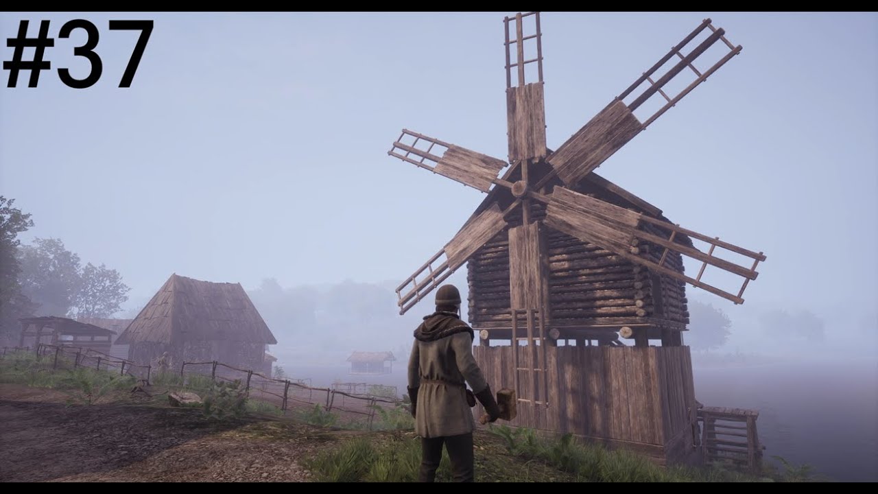 #37 Medieval Dynasty - Windmill In Setup In Village, Oswald Mushroom ...