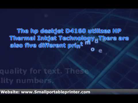 HP DeskJet D4160 -- High Customer Satisfaction - YouTube