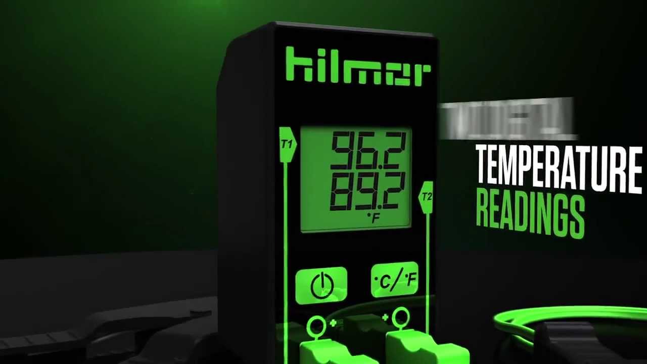 hilmor Dual Readout Thermometer - HVAC Thermometer w/ 2 Readings to ...