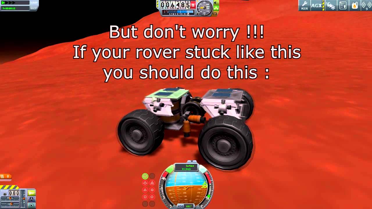KSP 1.0.2 - How to fix stuck rover bug - YouTube