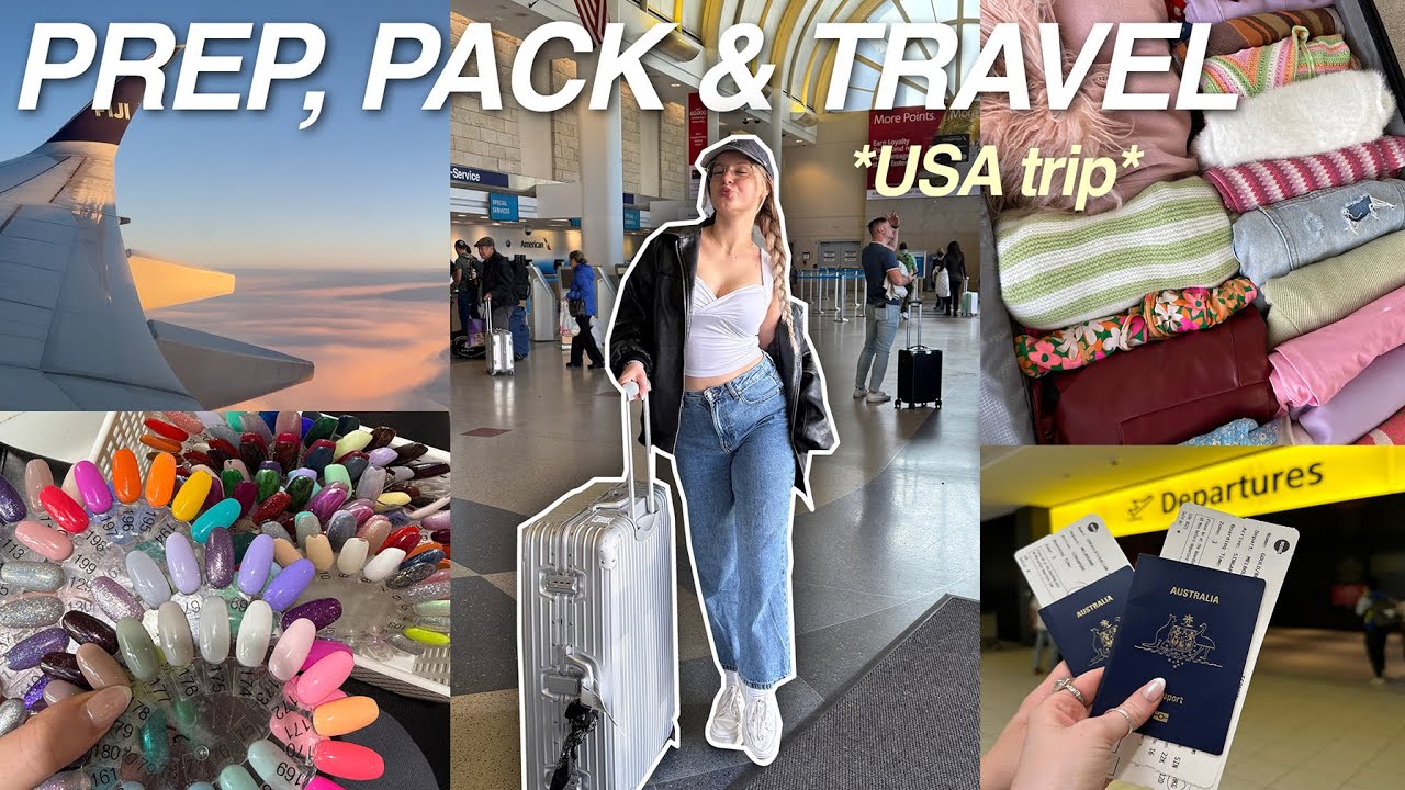 PREP, PACK & TRAVEL W ME TO AMERICA! ️🇺🇸 | travel prep, packing ...