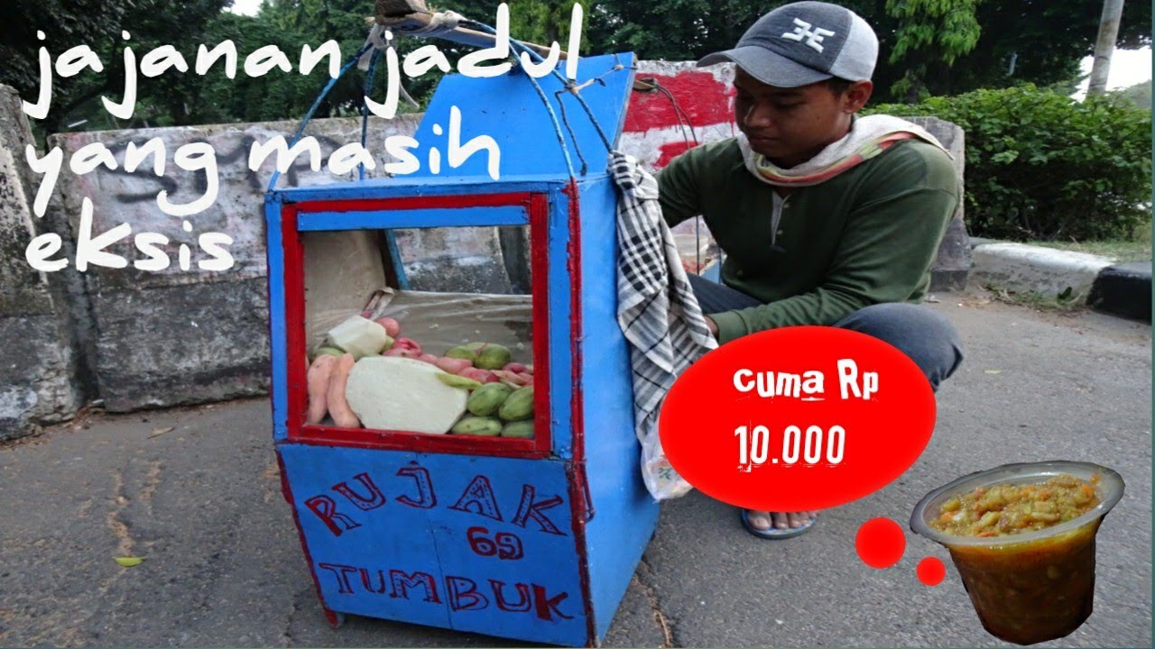 RUJAK TUMBUK / RUJAK BEBEK || JAJANAN JADUL || Jakarta street food ...