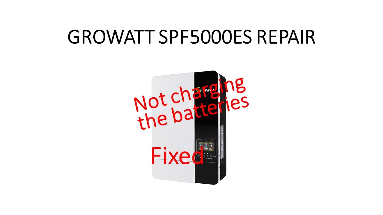 Growatt spf5000es charger Repair - YouTube