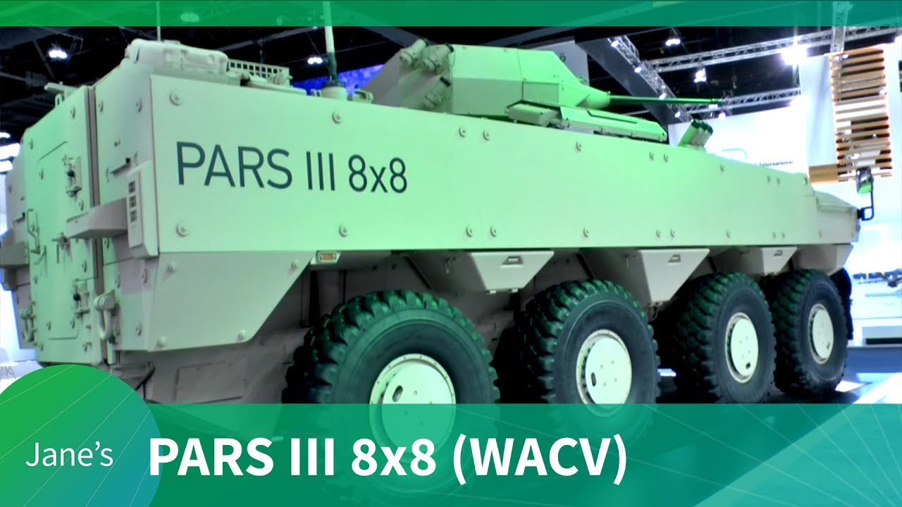 IDEX 2019: PARS III 8x8 Wheeled Armoured Combat Vehicle (WACV) - YouTube