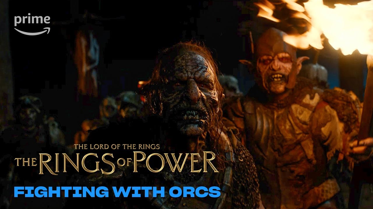 The Rings of Power S2: Fighting With Orcs | Prime Video - YouTube