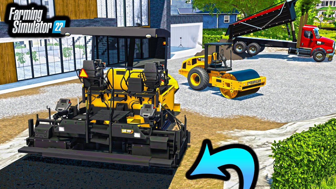 BUILDING AN ASPHALT DRIVEWAY FROM SCRATCH! (CONSTRUCTION) | Farming ...