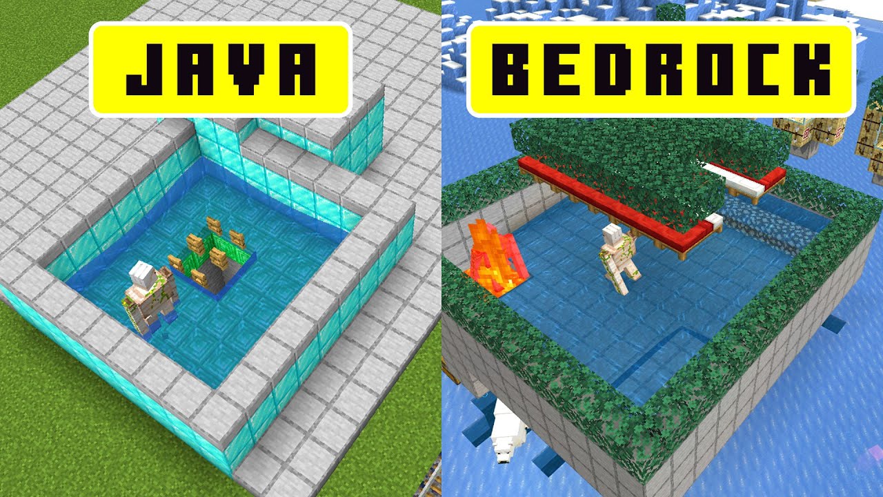 Iron Farm Tutorial for Minecraft Bedrock and Java 1.18 - YouTube