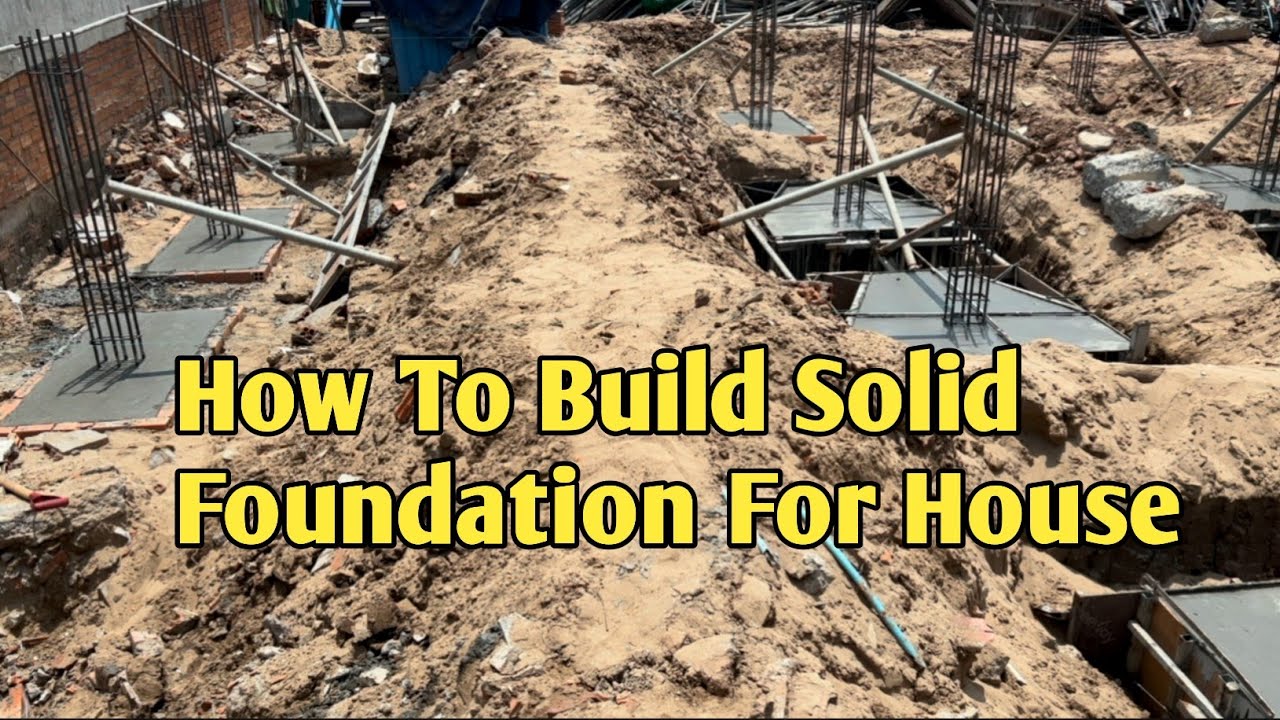 How To Build Strong Foundation For House| Driving RC Pile And Pile Cap ...