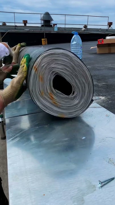 Установка отливов на плоской крыше - YouTube