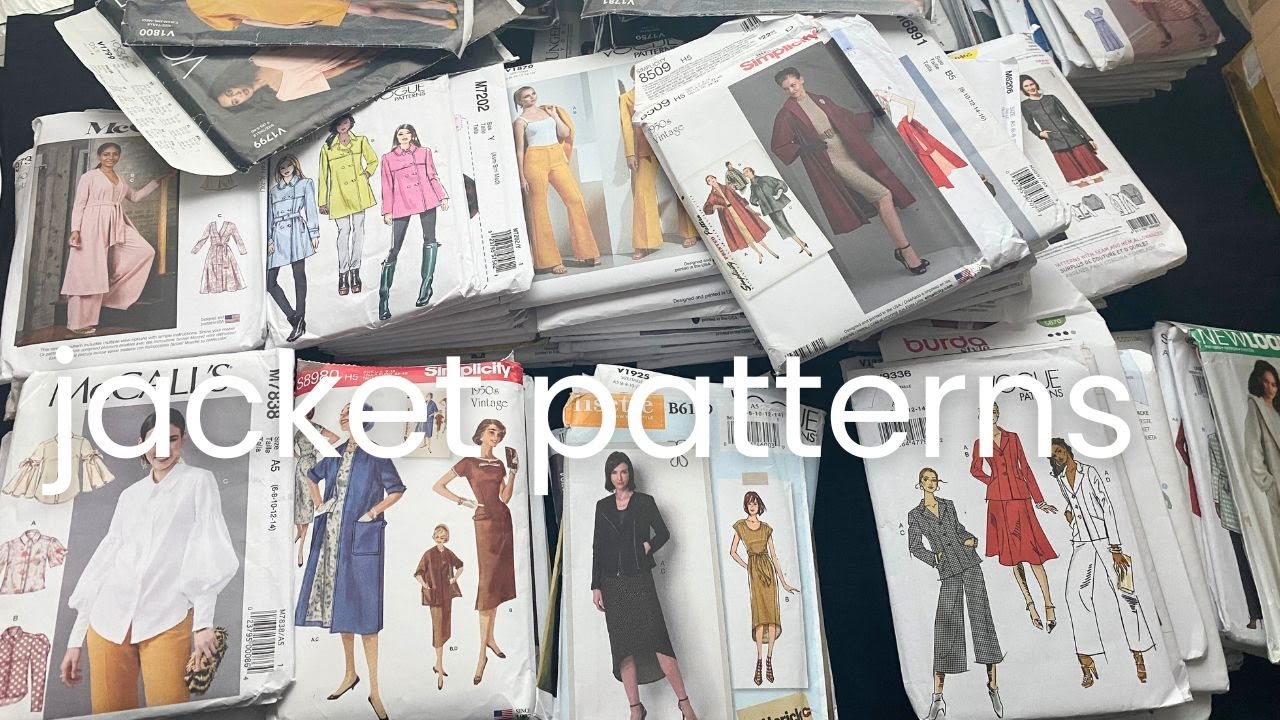 my sewing patterns 🧥 jackets - YouTube