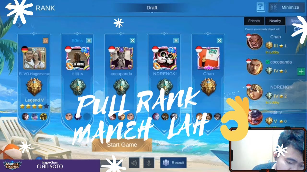 Pull Rank Mobile Legend with Clan Soto #2 - YouTube