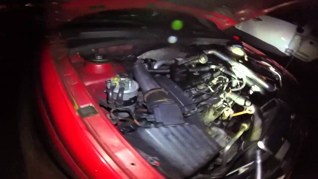 ahu mk3 tdi gt2052 jetta engine bay. - YouTube