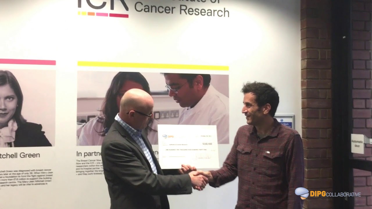 Dr. Chris Jones Awarded $102,432 DIPG Research Grant - YouTube