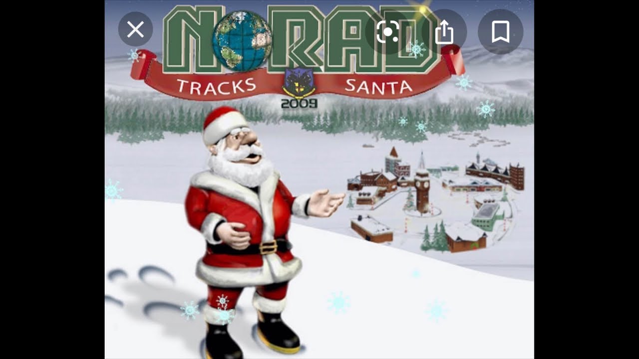 Christmas Eve Santa takes off from the north pole 12 o’clock in the ...