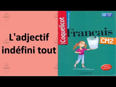 L'adjectif indéfini tout page 63 (coquelicot CM2) - YouTube