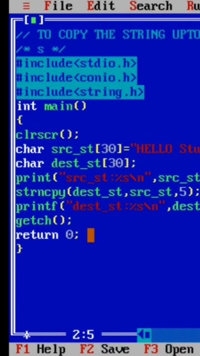 To copy the string up to specified characters in C Programming - YouTube