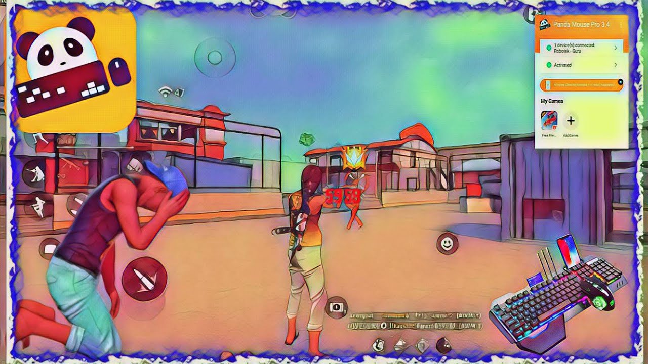 Panda Mouse Pro 3.4 Headshot Gameplay Keyboard Mouse Legend Like PC ...