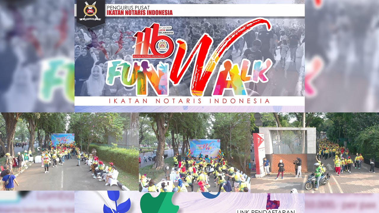 IKATAN NOTARIS INDONESIA NUSANTARA FUN WALK HUT KE 116 - YouTube