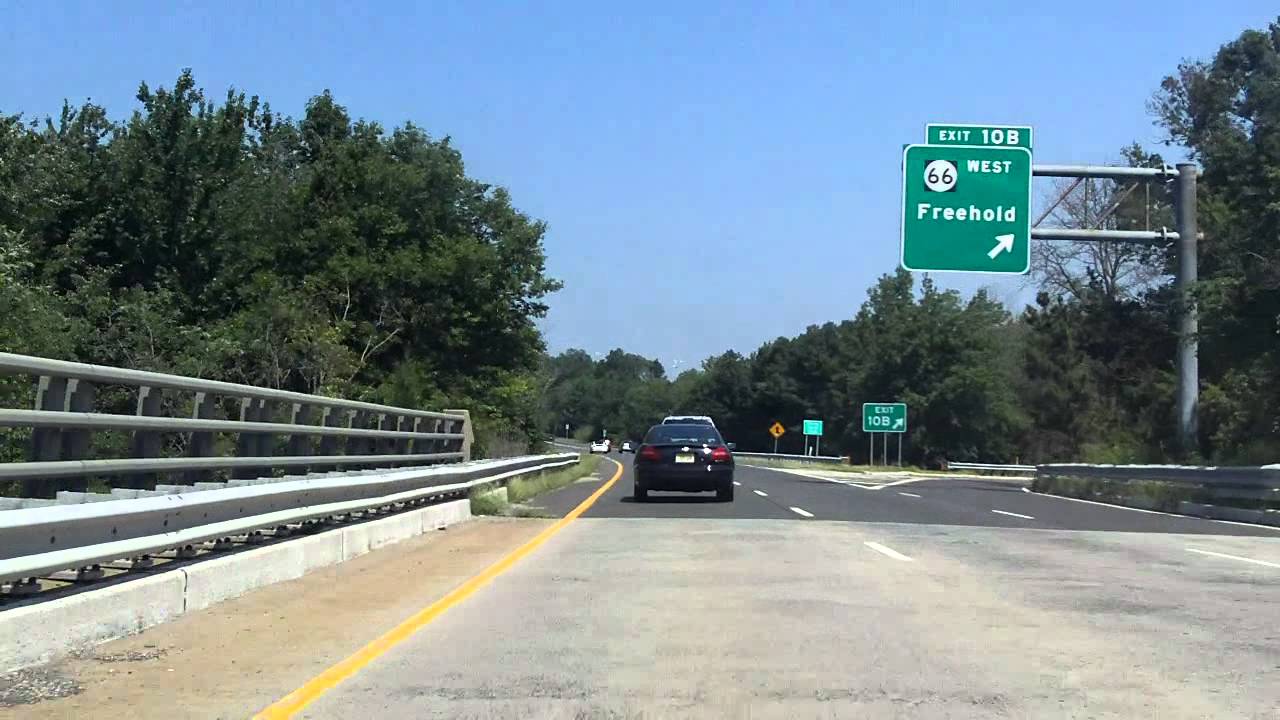Monmouth Freeway (NJ 18 Exits 6 to 13) northbound - YouTube