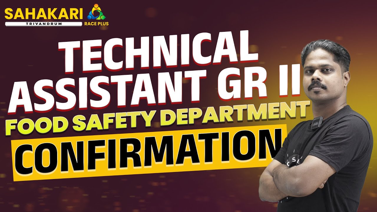 Technical Assistant Grade II | Food Safety department Technical ...