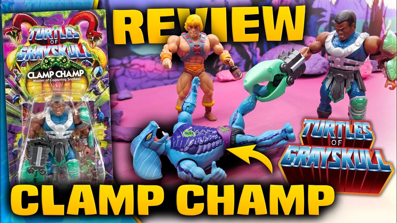Motu Origins Turtles Of Grayskull Clamp Champ REVIEW! - YouTube