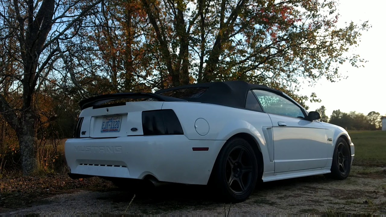 2000 Mustang GT Pypes M80 mufflers Mac O/R H pipe - YouTube