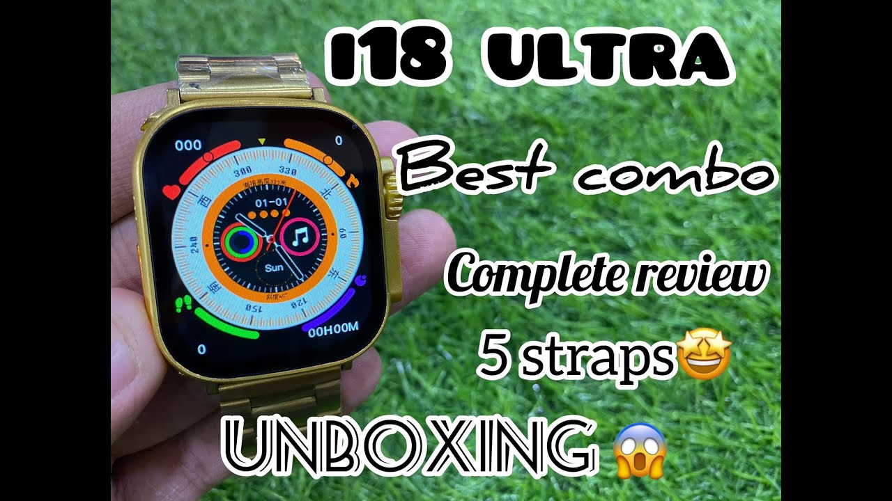 i18 ultra suit smartwatch, 5 in 1 smartwatch, golden watch, smartwatch ...