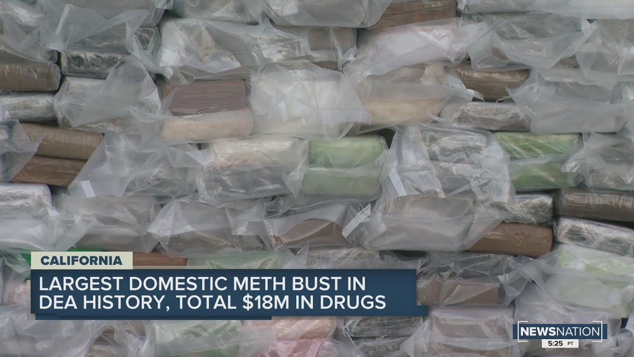 DEA announces record-breaking meth bust tied to cartel in Southern ...