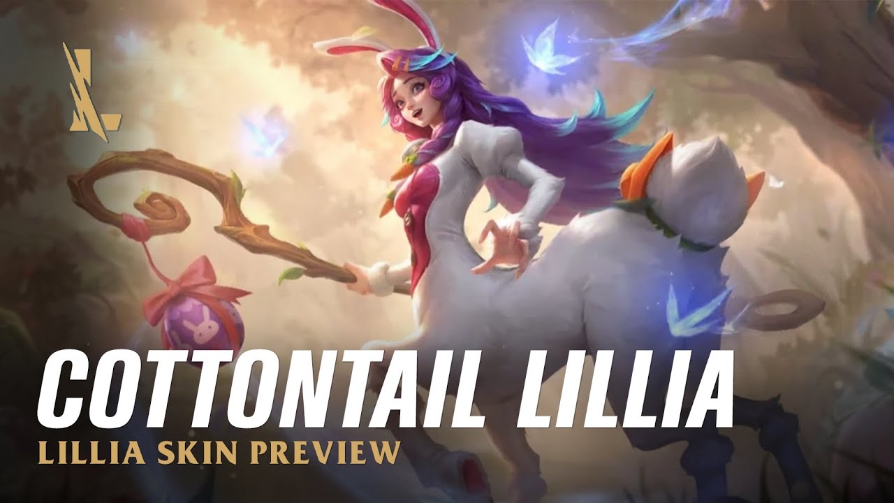 Wild Rift - Cottontail Lillia Skin Overview - YouTube