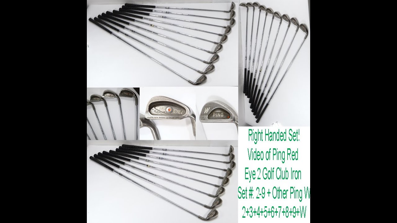 Right Handed Ping Red dot Ping Red Eye 2 Golf Club Iron Set #2-9 + Ping ...