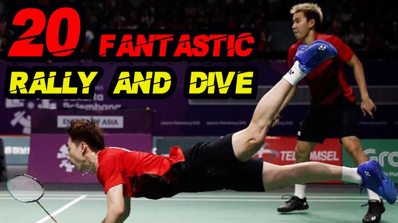 20 Fantastic Rally and Dives Badminton (New Update) - YouTube