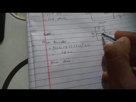 For Class 9 How To Find LSA TSA and Volume of prism - YouTube